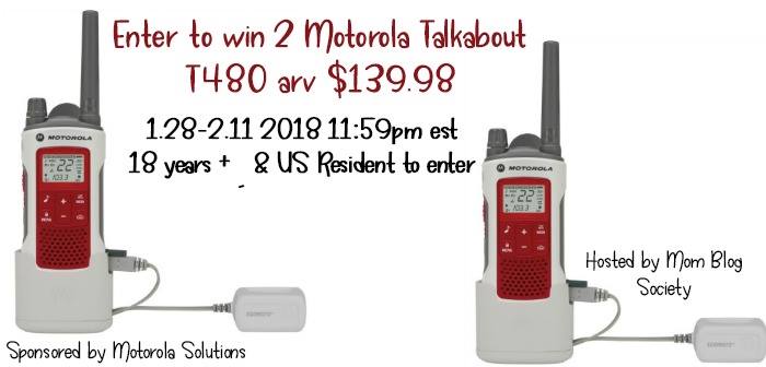 Motorola Talkabout T480 Giveaway - 2 Motorola Talkabout T480s to 1 ...